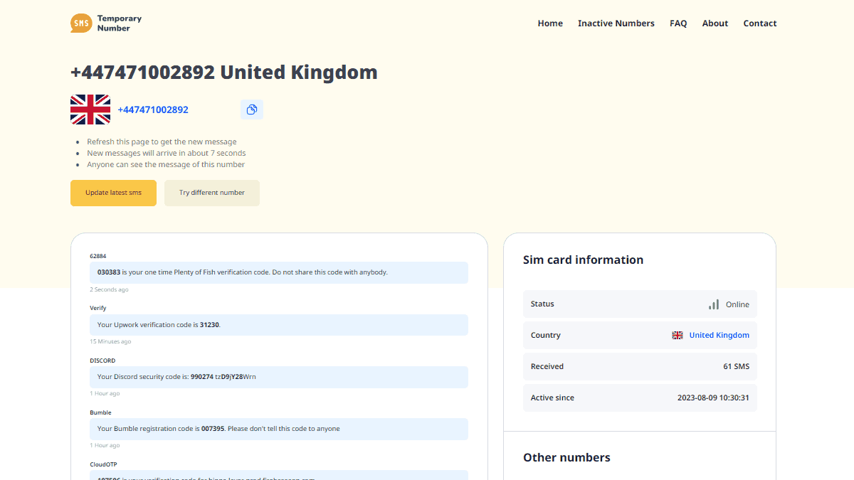 #分享 【超實用】線上簡訊驗證神器！TemporaryNumber 讓你輕鬆應對網站驗證困擾！ - App板 | Dcard