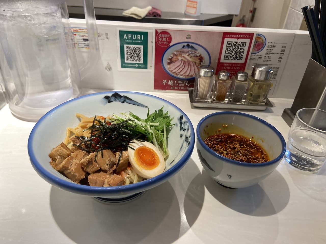 AFURI本店我來啦!! 一個月吃了3次AFURI 好吃一直吃(´>∀