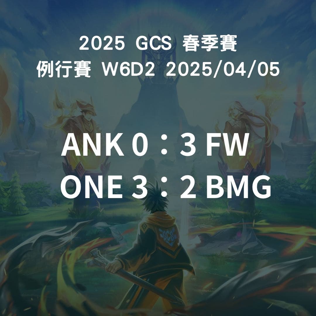 #心得分享 2025 GCS 春季賽 比賽預測 W6D2 - 傳說對決板 | Dcard