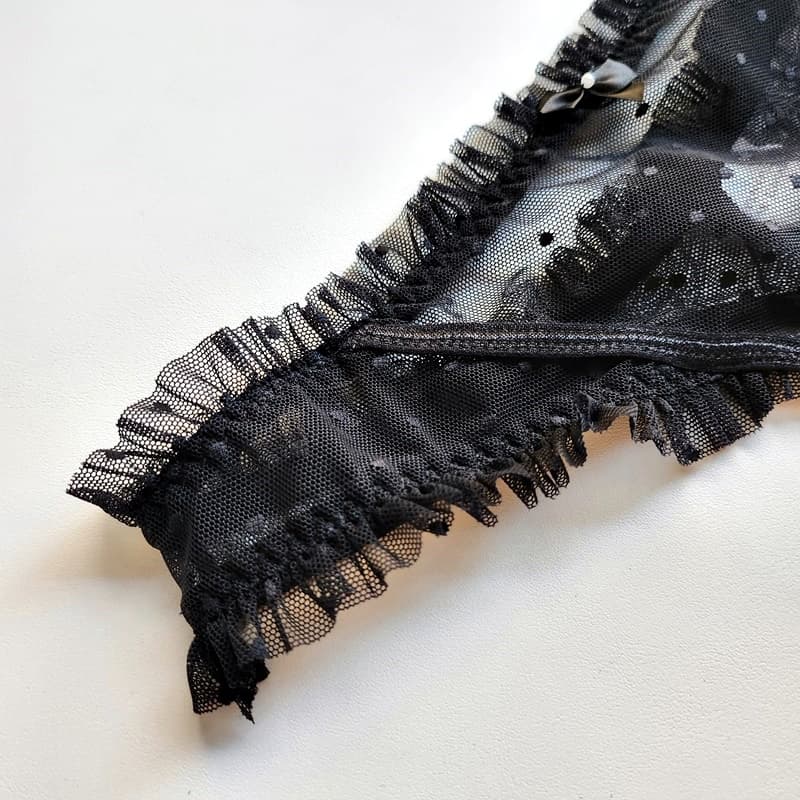 UW LINGERIE｜法式圓點長版內衣套裝．FF05淺嚐 - 西斯板 | Dcard