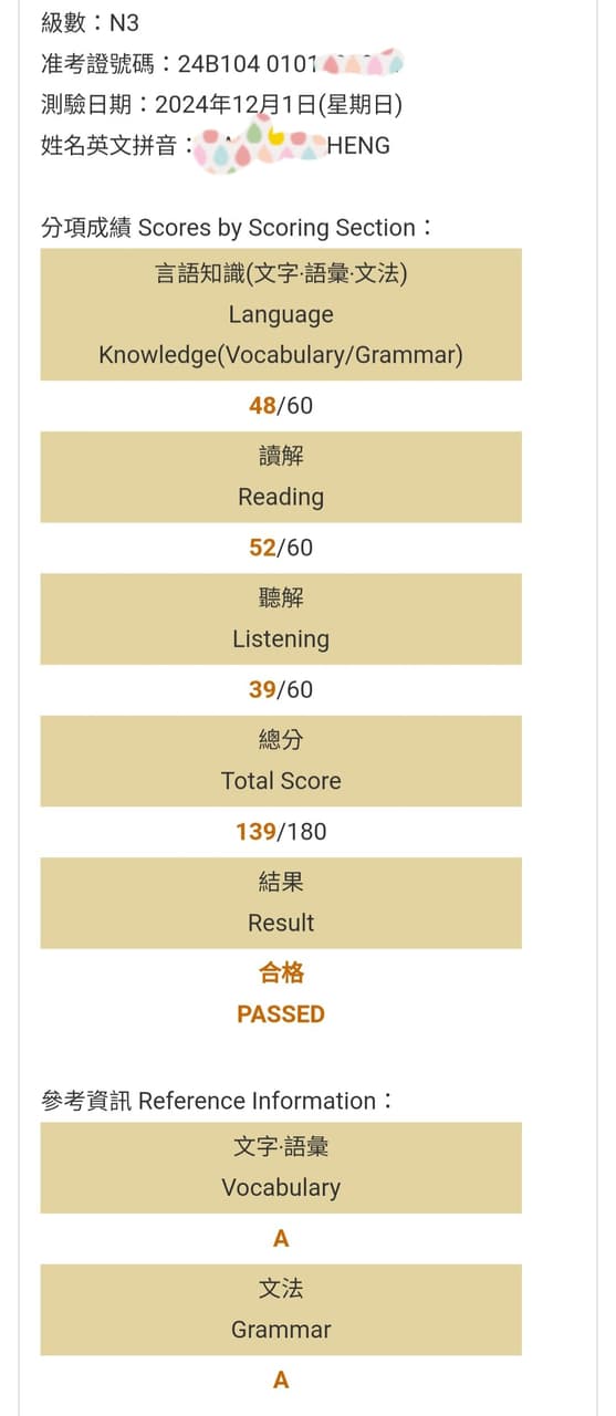 日檢N2 N3 N4自學通過心得 - 日語板 | Dcard