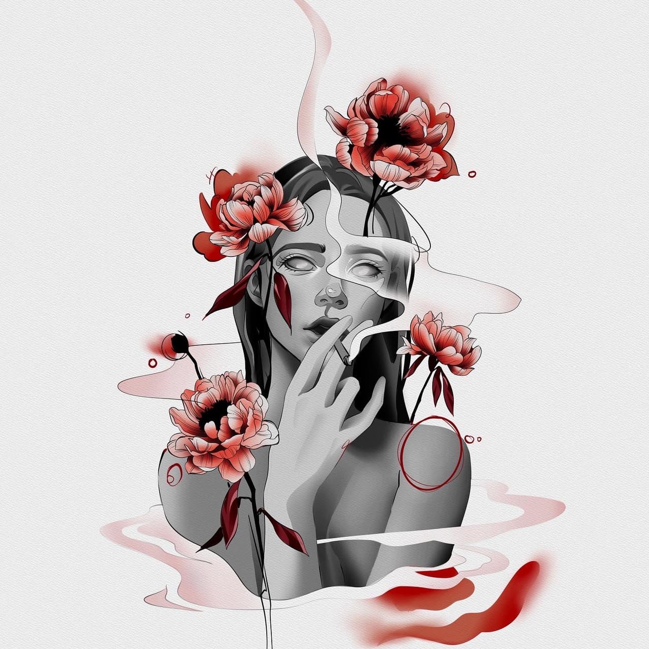 作品分享 - 牡丹 煙 - ttt (@tina_ttt) | Dcard