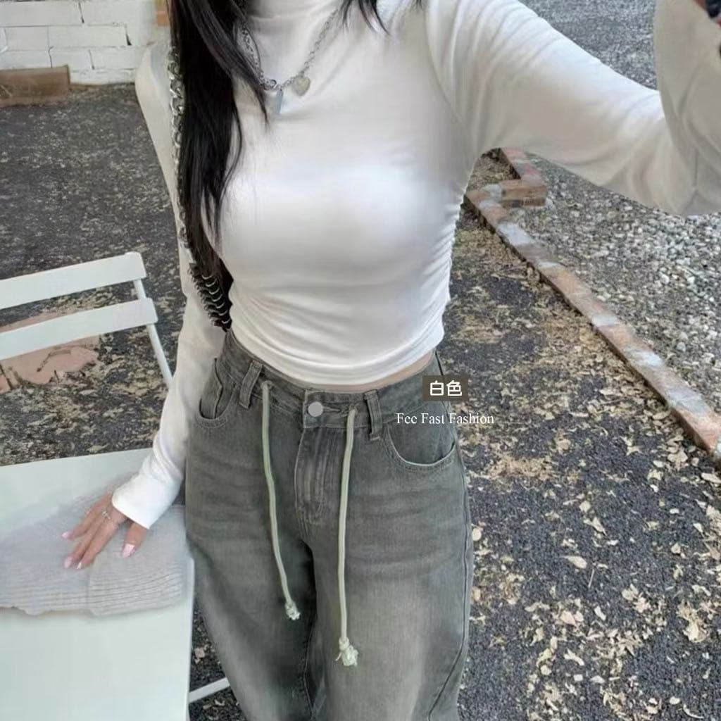 天氣涼包緊緊也能展現身材曲線🌶️ 分享3款短板薄長袖🍂 合身不貼身 側邊抓皺穿出好比例💯 透膚針織上衣 女生穿搭 女生素踢 換季百搭單品推薦‼️ - haloyoyo (@haloho ...