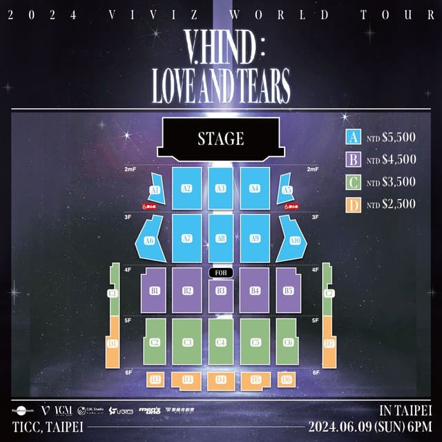 #官方 2024 VIVIZ WORLD TOUR [V.hind : Love and Tears] in Taipei - GFRIEND板 | Dcard