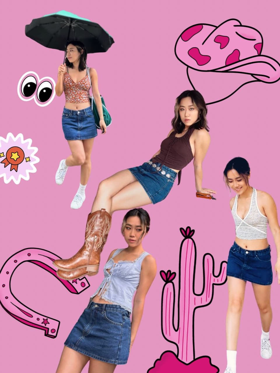 #分享 155 55身星人的4套低腰裙搭配 - 穿搭板 | Dcard