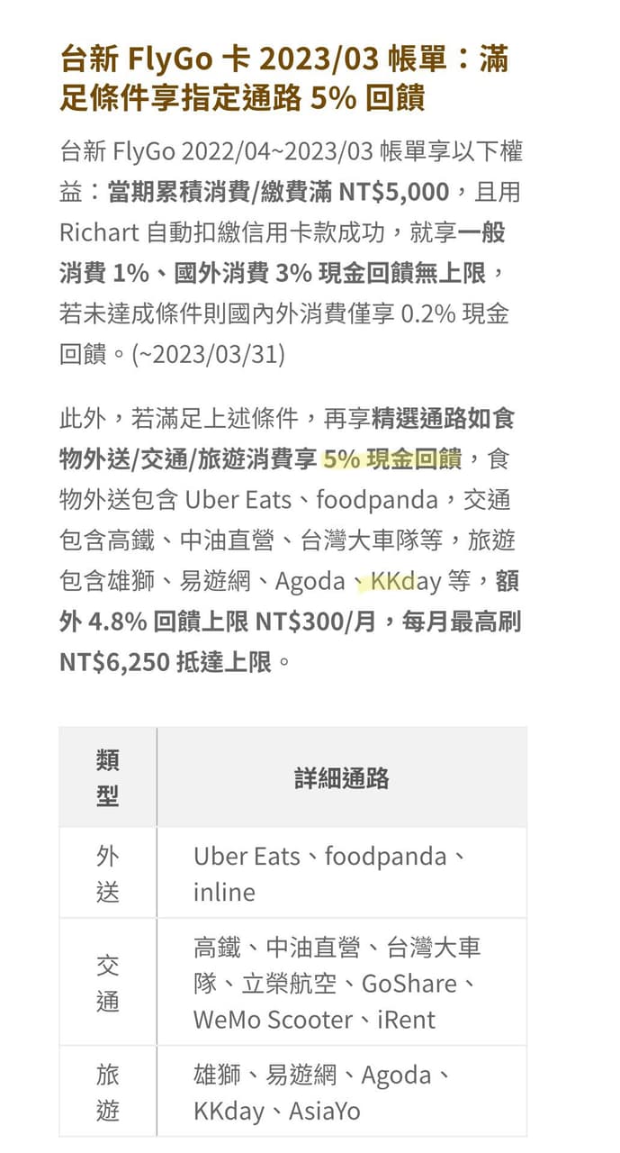 #詢問 Flygo卡 klook&kkday 回饋 - 信用卡板 | Dcard