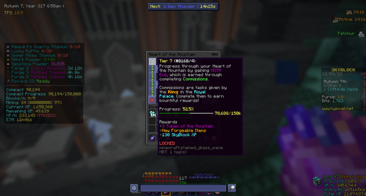 #閒聊 Hypixel HOTM:) - Minecraft板 | Dcard