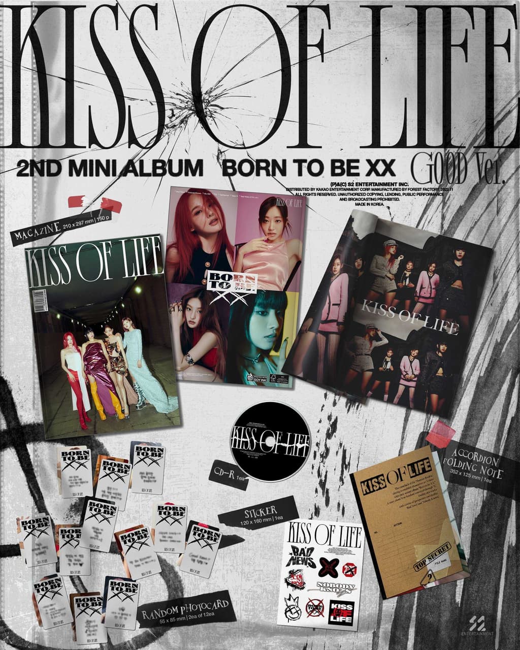 #集中討論 KISS OF LIFE "𝐁𝐀𝐃 𝐍𝐄𝐖𝐒" 迷你二輯"Born to be XX" 回歸 - 追星板 | Dcard