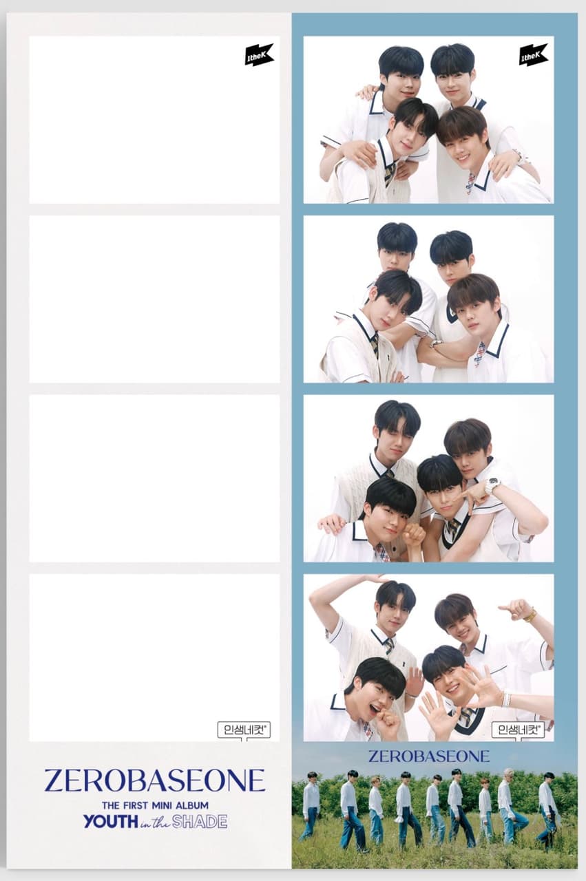 #分享 人生四格x1theK ZEROBASEONE 拍貼機 - ZEROBASEONE板 | Dcard