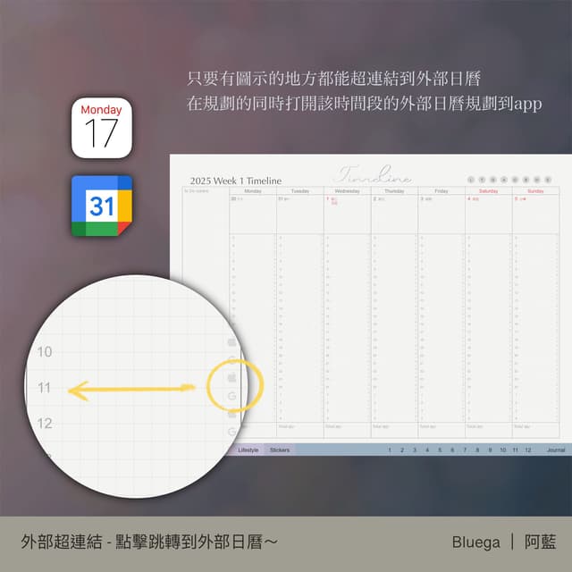 #iPad 免費模板🦊2025電子手帳分享🐣外部日曆連結*複製貼上功能*微DIY電子模板 - Apple板 | Dcard