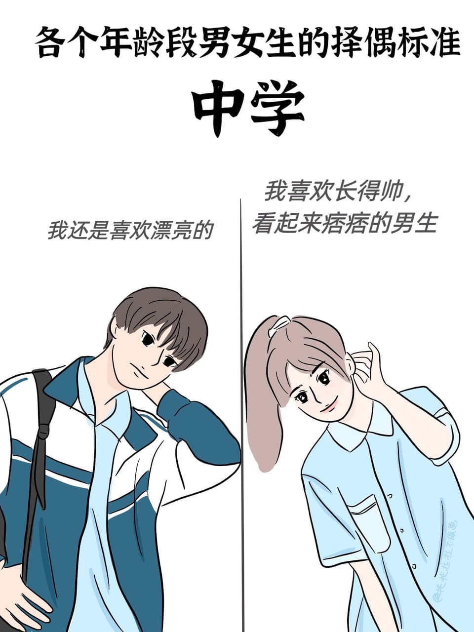 我就說男生很專情!妳不信? 插畫板 Dcard