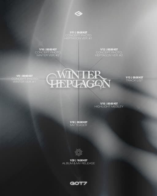 【WINTER HEPTAGON】 PROMOTION SCHEDULER - GOT7板 | Dcard