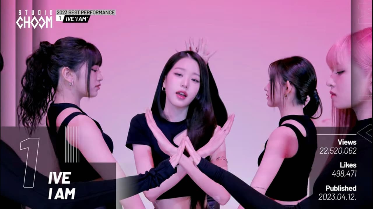 #分享 IVE 《I AM》獲得STUDIO CHOOM 2023年播放量第一 - IVE板 | Dcard