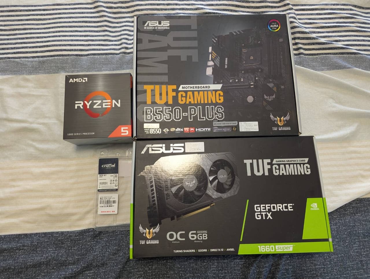 #我要賣 AMD 5600 ASUS Nvidia GTX1660Super B550-PLUS DDR4 3200 32GB - 二手交易板 | Dcard