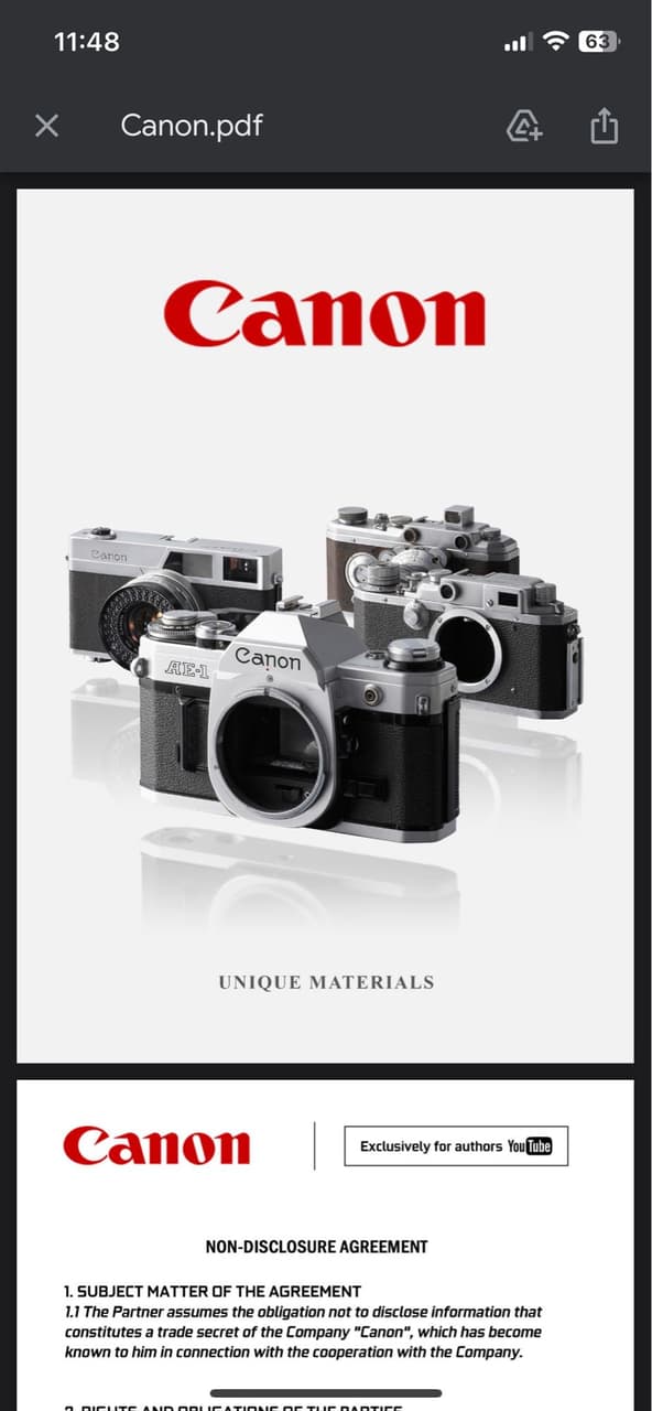 Canon合作邀約？ - YouTuber板 | Dcard