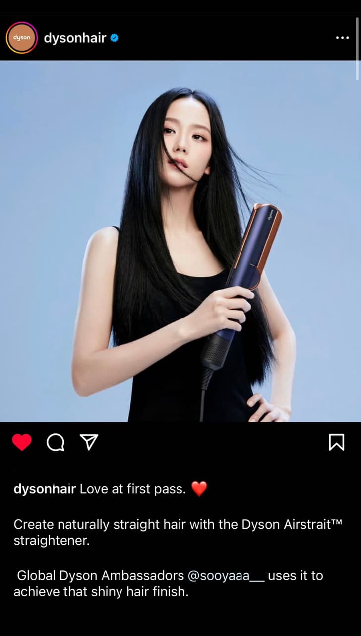 #分享 JISOO成為Dyson全球品牌大使 - BLACKPINK板 | Dcard