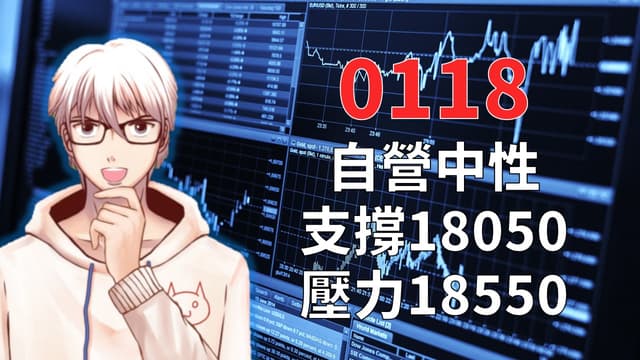 自營中性，外資空單減少，散戶繼續上上下下，支撐18050(18200)，壓力18550 | 2022/01/18 [期貨選擇權籌碼分析💡 ...