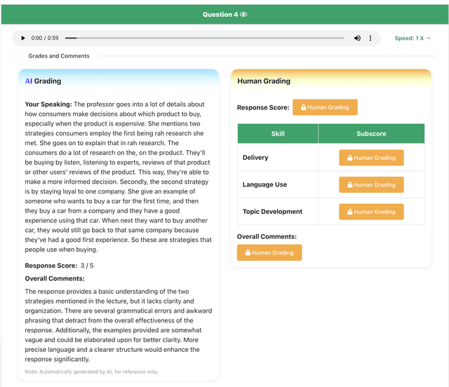 #托福 #經驗分享 #模考網站 實測 TestAdmit 的口說跟寫作 AI 批改（結論：超推🥰） - 語言板 | Dcard