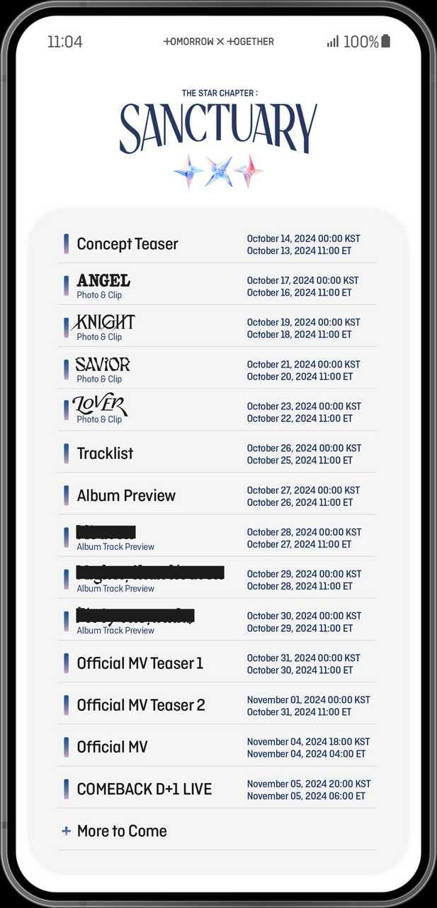 #集中討論 迷你七輯THE STAR CHAPTER ： SANCTUARY 回歸相關資訊 - TOMORROW X TOGETHER板 | Dcard