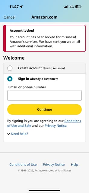 Amazon帳號被暫停= = - 網路購物板 | Dcard