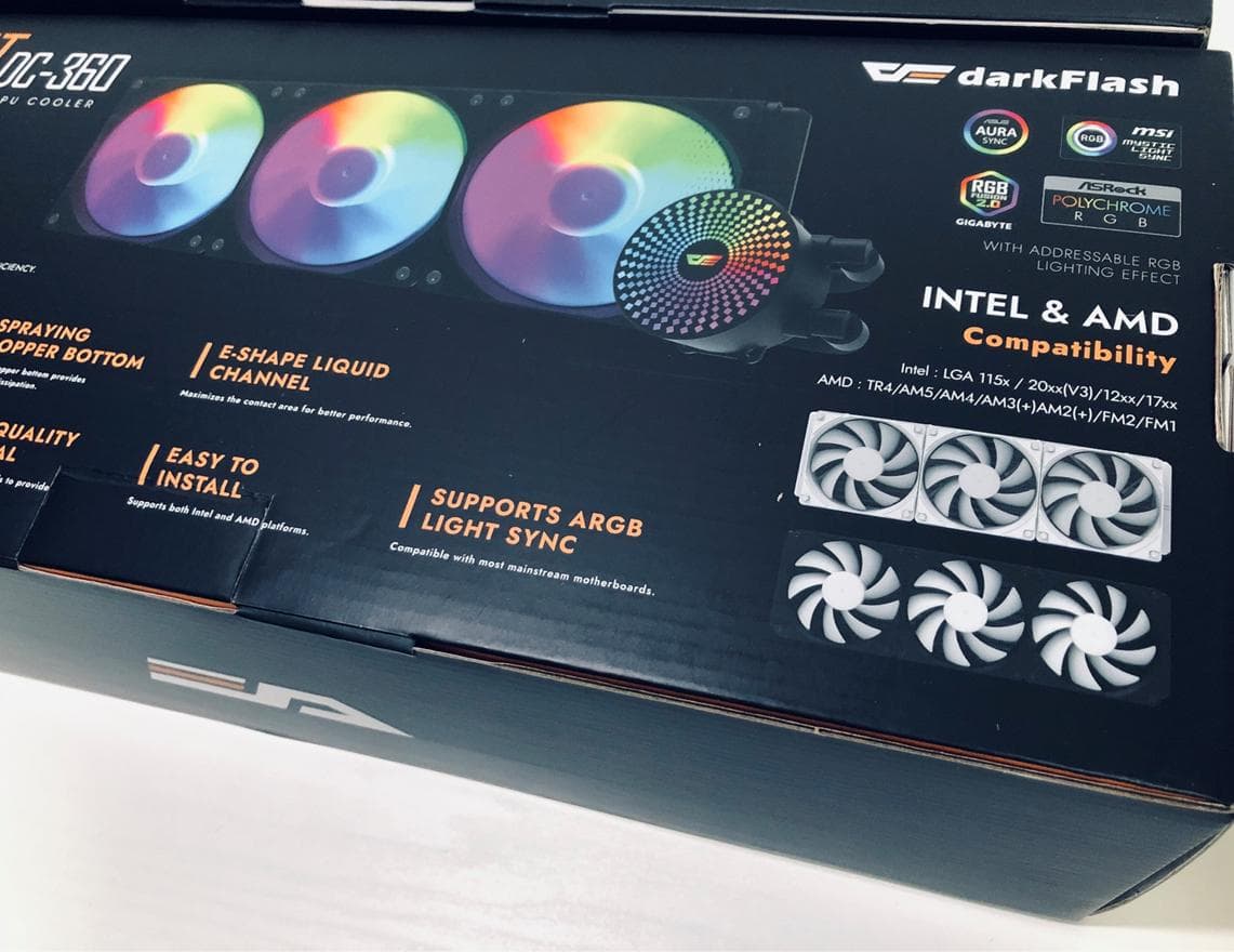 「冰風俠與水行者」入門水冷新朋友 darkFlash AIO一體式水冷#開箱 - 3C板 | Dcard