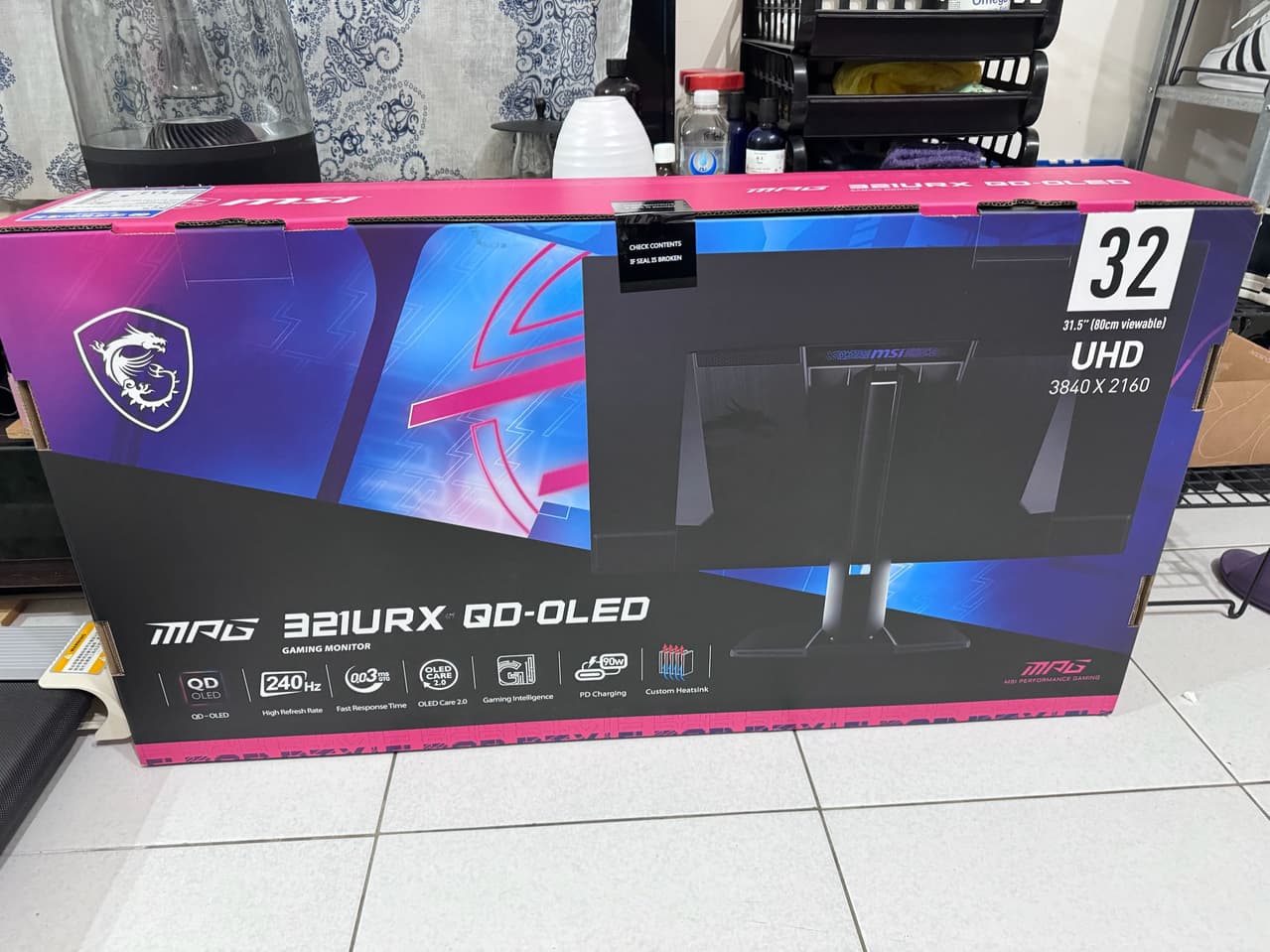 微星 MSI MPG 321URX QD-OLED 開箱 - 3C板 | Dcard