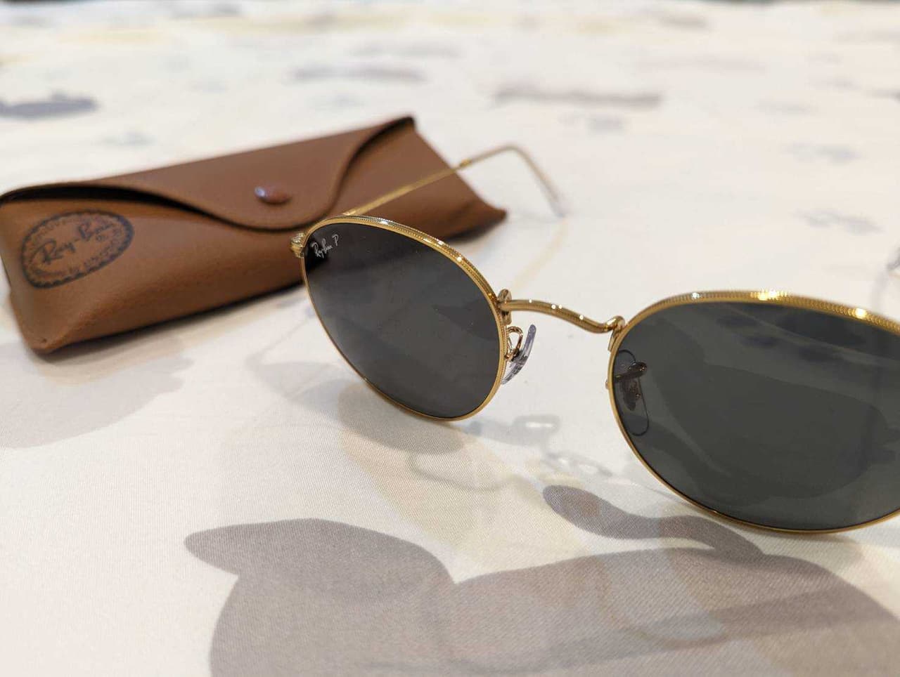 #售全新 #售全新 雷朋金色圓框 偏光太陽眼鏡 Ray Ban RB3447 polarized - 二手交易板 | Dcard