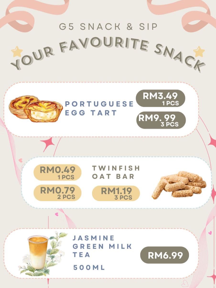 G5 Snack and Sip - MMU板 | Dcard