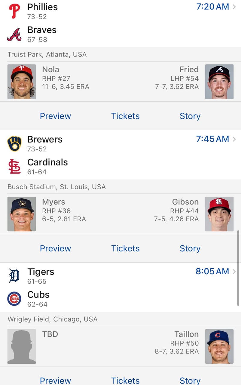 #賽事討論 2024/8/22 MLB 所有場次先發投手（15 場） - MLB板 | Dcard