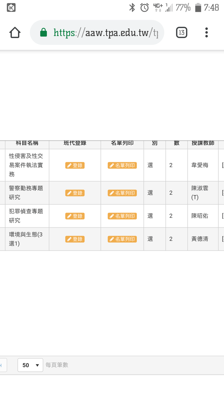 二下選修請益 臺灣警察專科學校板 Dcard