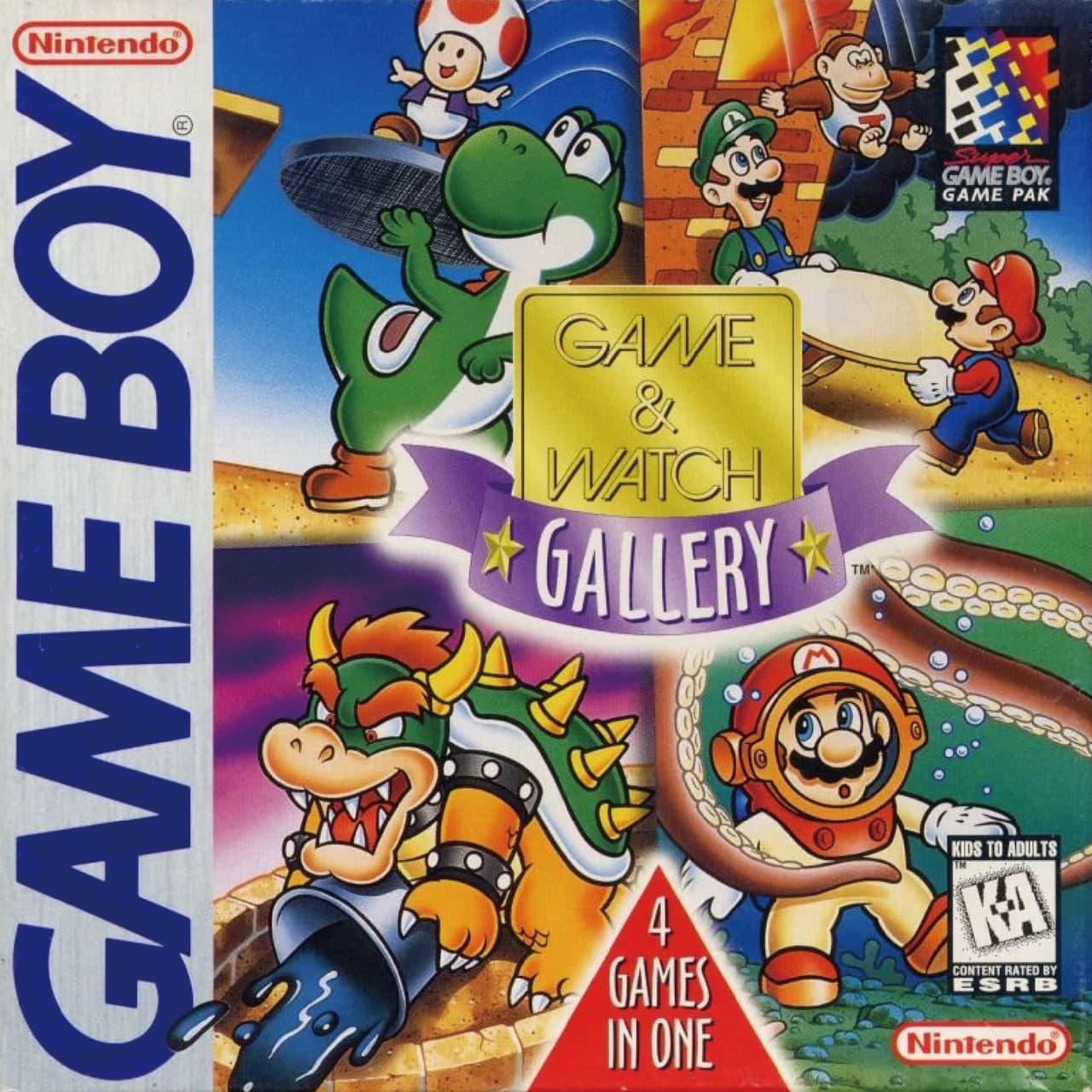 每日瑪利歐 Day 56 日版《Game Boy 畫廊》 美版《Game & Watch 畫廊》 發行於1997年的 Game Boy 遊戲 以超級瑪利歐世界的角色重製的 Game ...