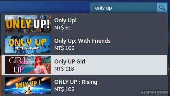 《Only Up!》原作下架後，跟風遊戲在Steam直接冒名頂替獲負評 - 獨立遊戲板 | Dcard