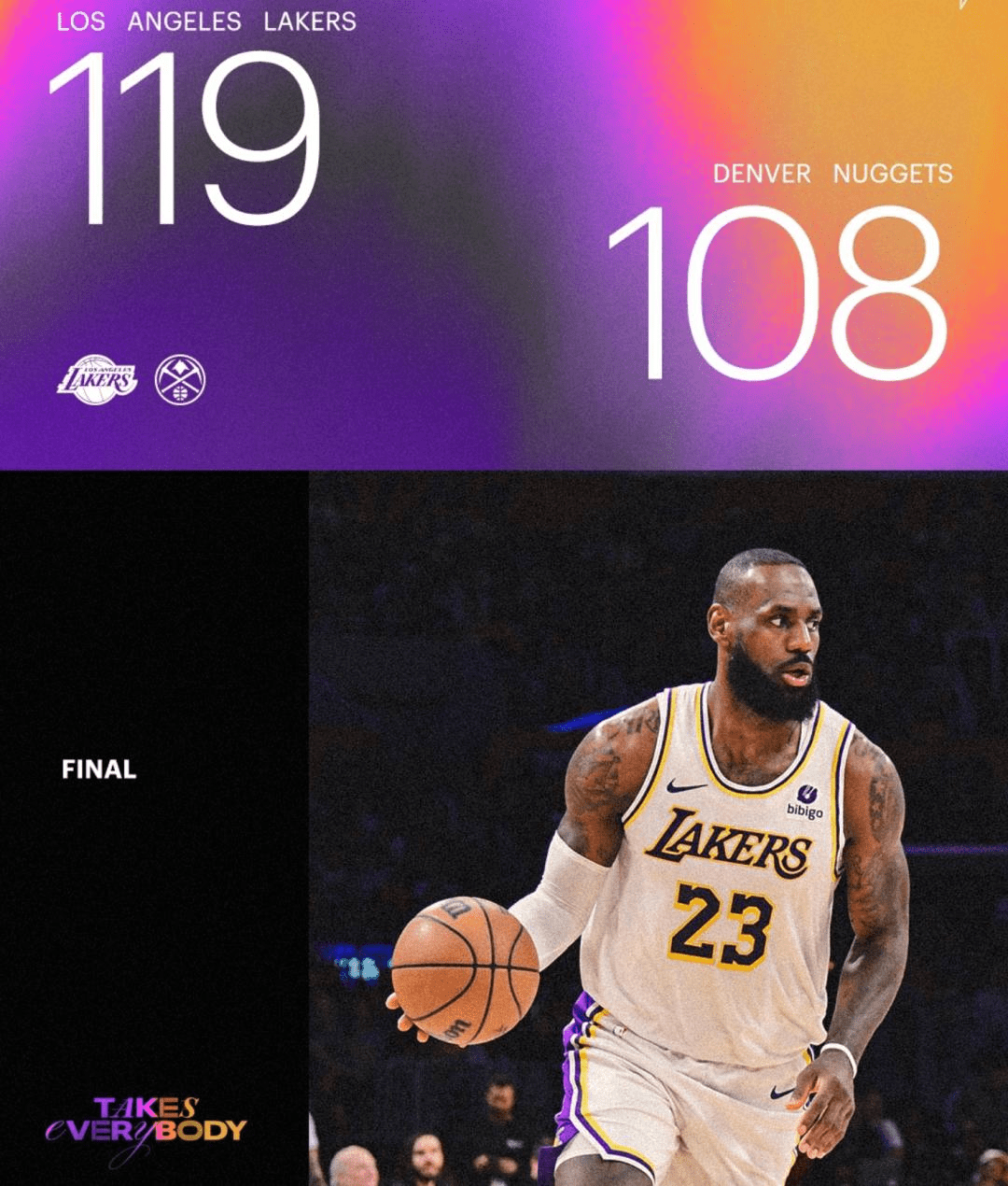 #創作 湖人拒絕橫掃！詹眉55分對幹穆約！LBJ氣到跺腳 - NBA板 | Dcard