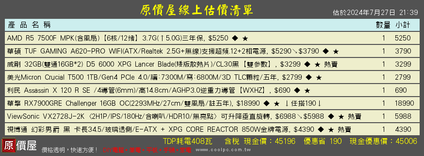 組電腦4.5-5w - 3C板 | Dcard