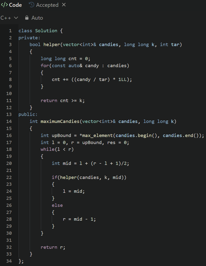 2226. Maximum Candies Allocated to K Children 解題紀錄 - 佛朗火箭製造基 ...