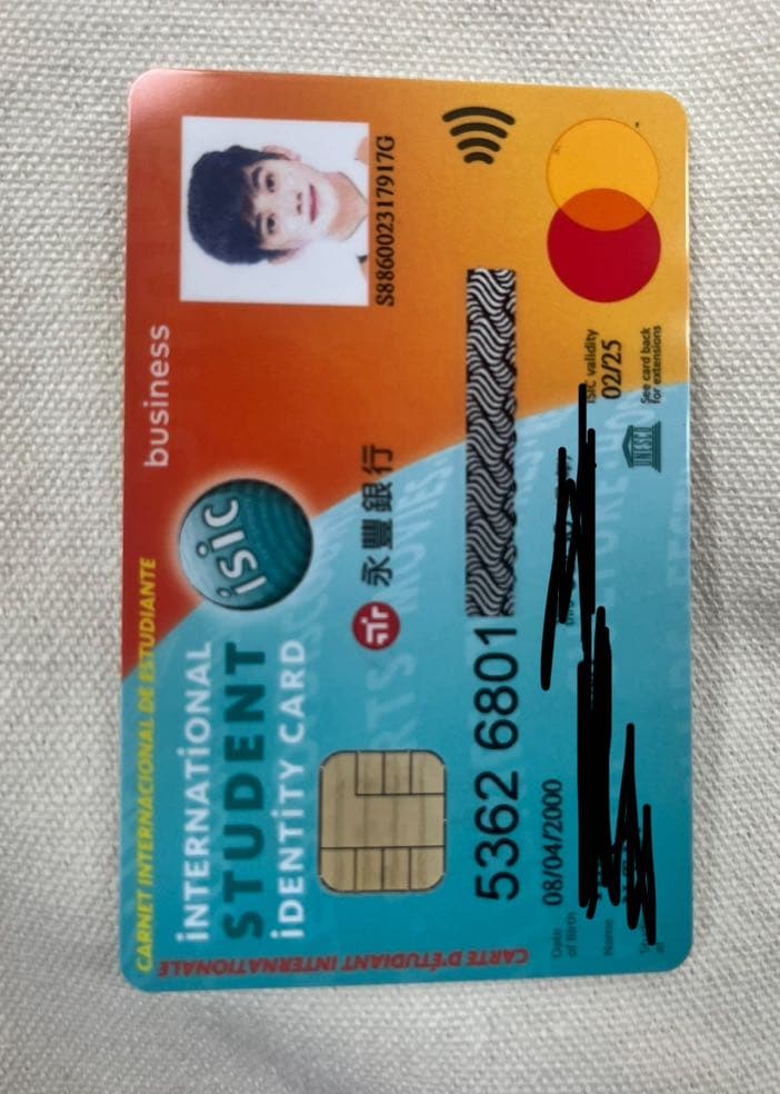 #請益 永豐國際學生證（ISIC) 如何刷一般消費 - 留學板 | Dcard