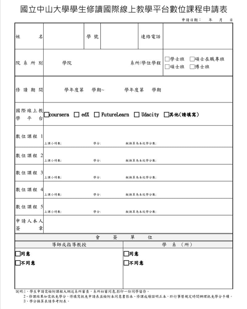 Coursera抵免學分 中山大學板 Dcard