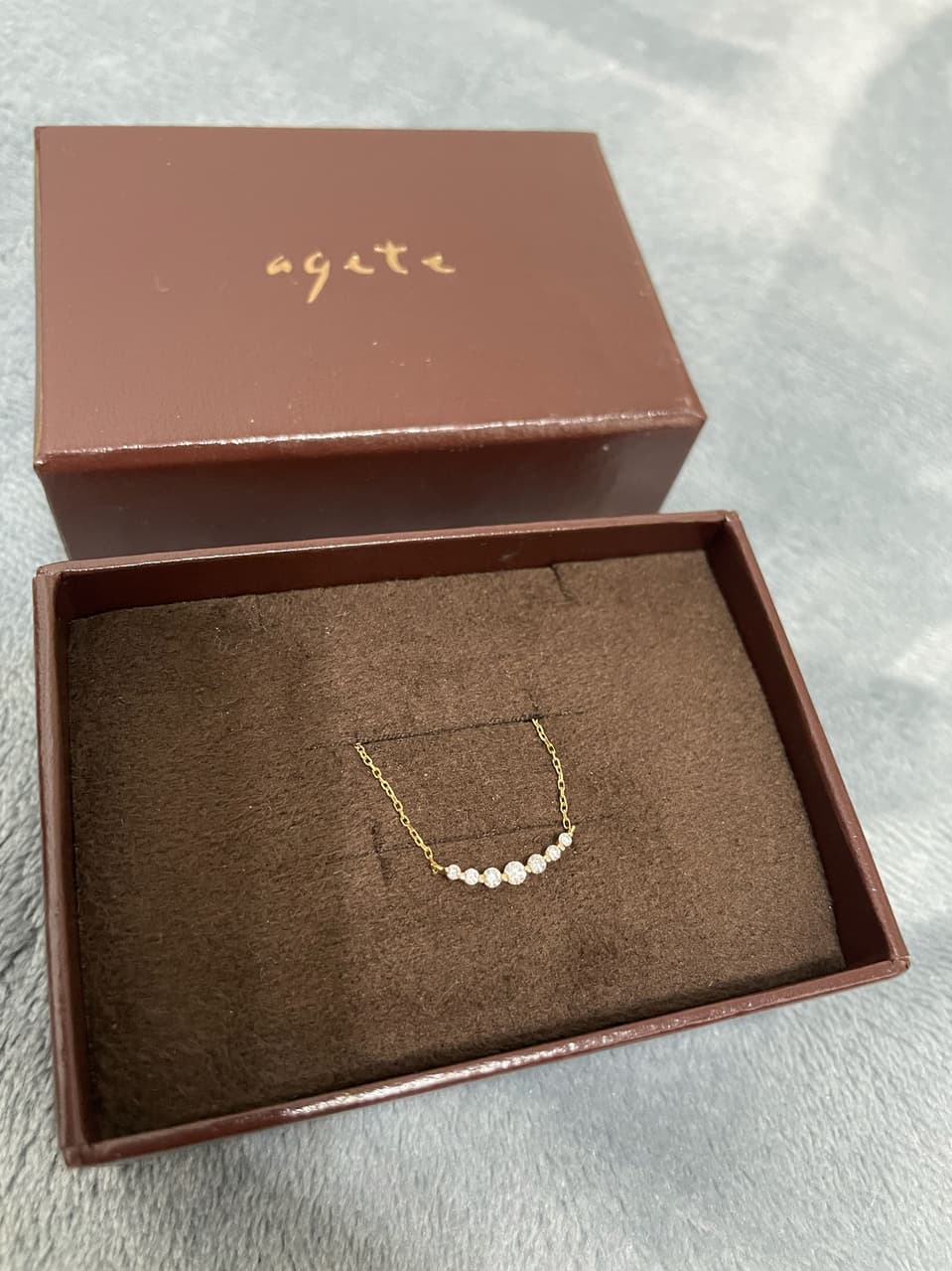 #我要賣 agete 18K微笑鑽石項鍊 - 二手交易板 | Dcard