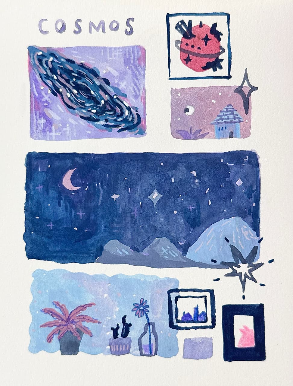 一張宇宙的海報 - Aster🛸 (@aster_illus) | Dcard