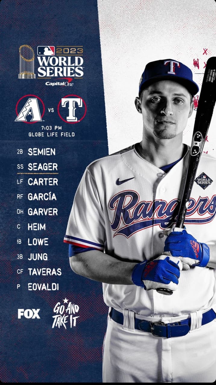 2023.10.28 MLB 世界大賽 G1 ARZ vs. TEX 個版閒聊討論區 - 笑一笑投入你懷裡然後撒嬌 (@crybaby_9035) | Dcard