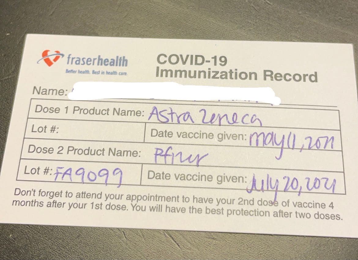 加拿大入境、疫苗（AZ混BNT） - COVID-19板 | Dcard