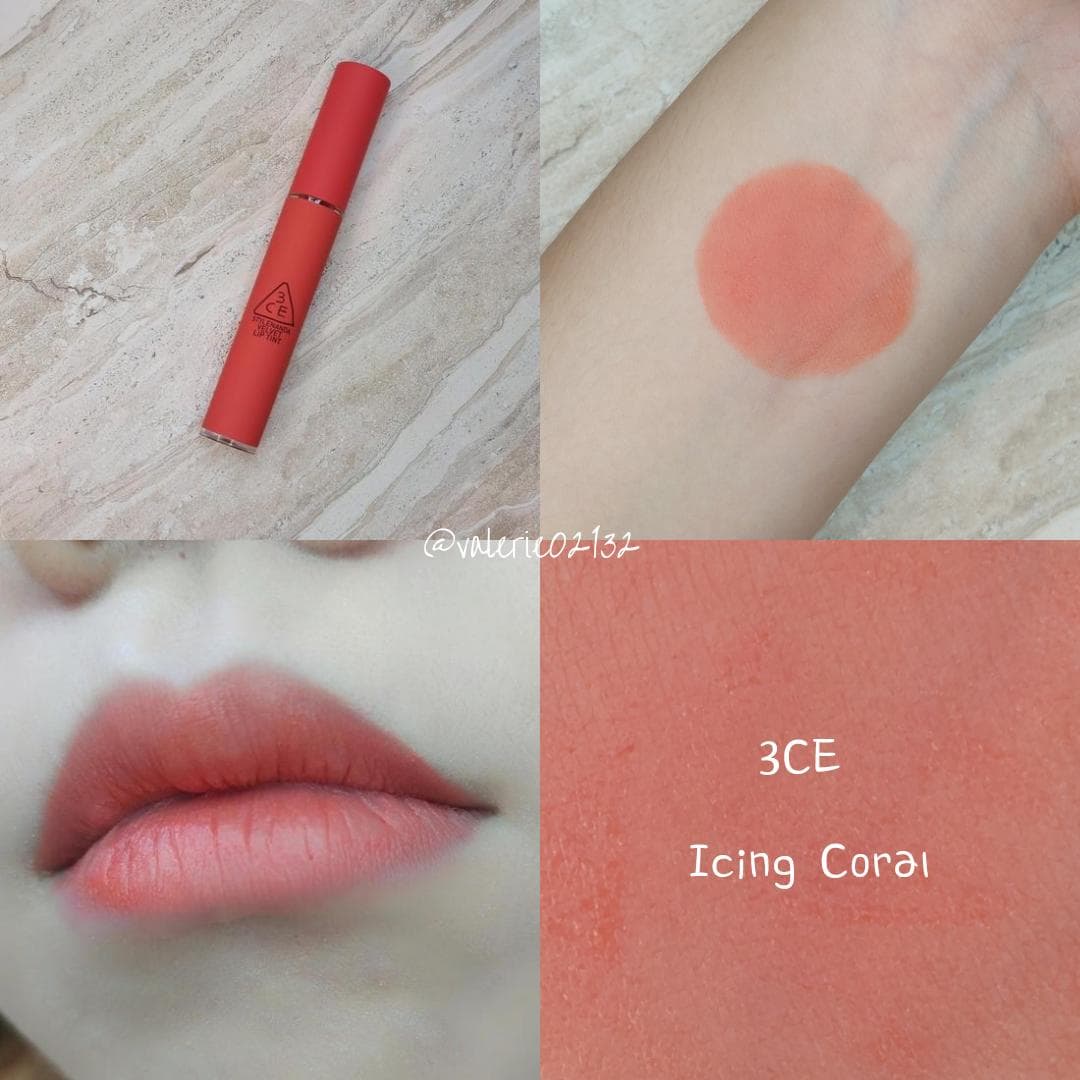 #試色 3ce絲絨霧面唇釉 #Icing Coral - 美妝板 | Dcard
