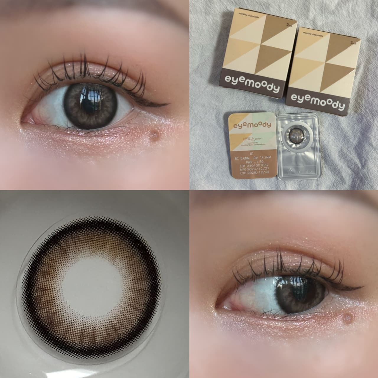 #分享 Eyemoody目荻 三色日常甜美款實戴🍬 - 潔♡ (@qqj) | Dcard