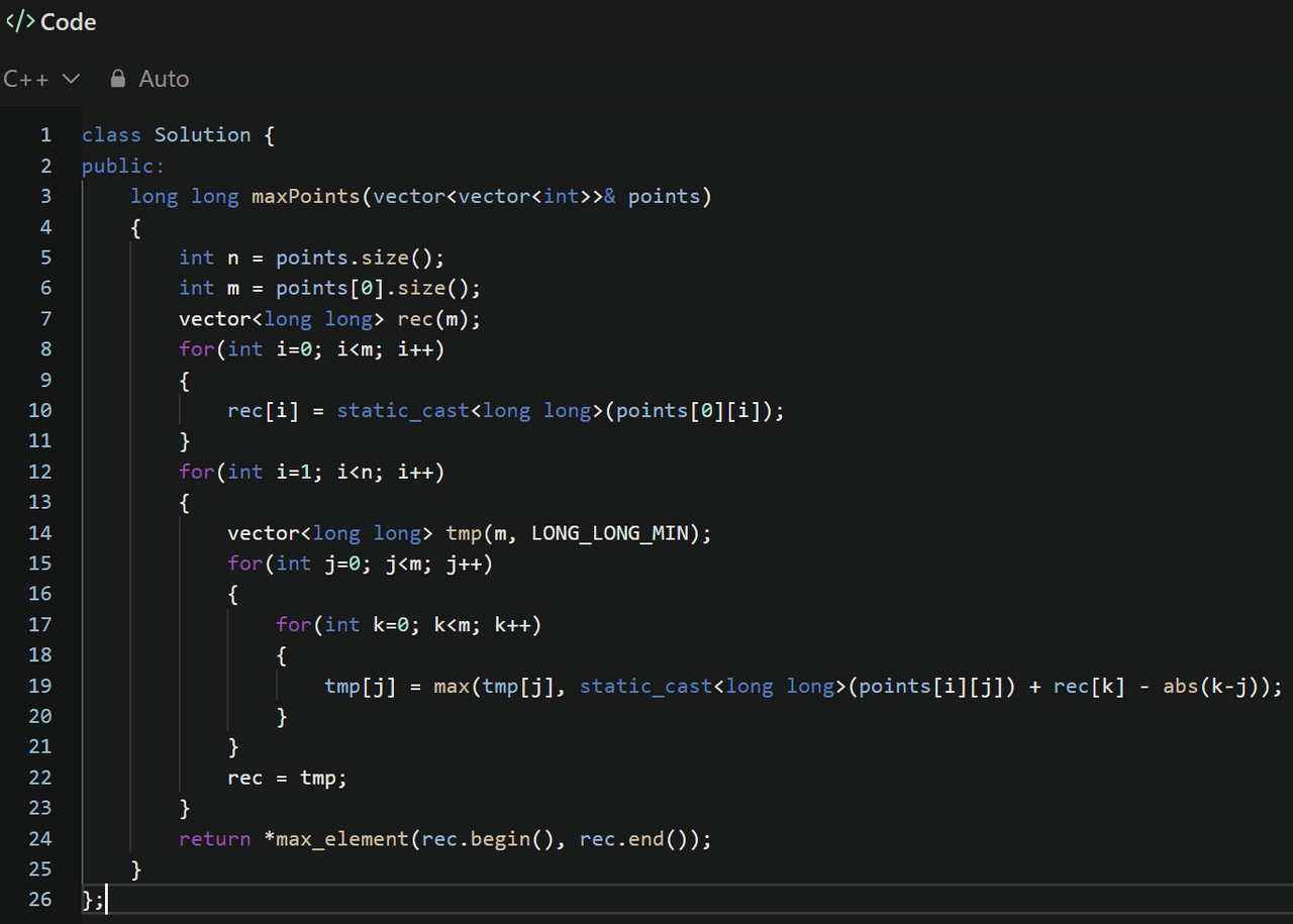 1937. Maximum Number of Points with Cost 解題紀錄 - 佛朗火箭製造基 (@supersonico ...