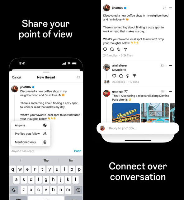 IG 版推特「Threads」明天上線！各位又多一個社群平台可以發揮了 😌 - 蘋果仁 (@applealmondtech) | Dcard