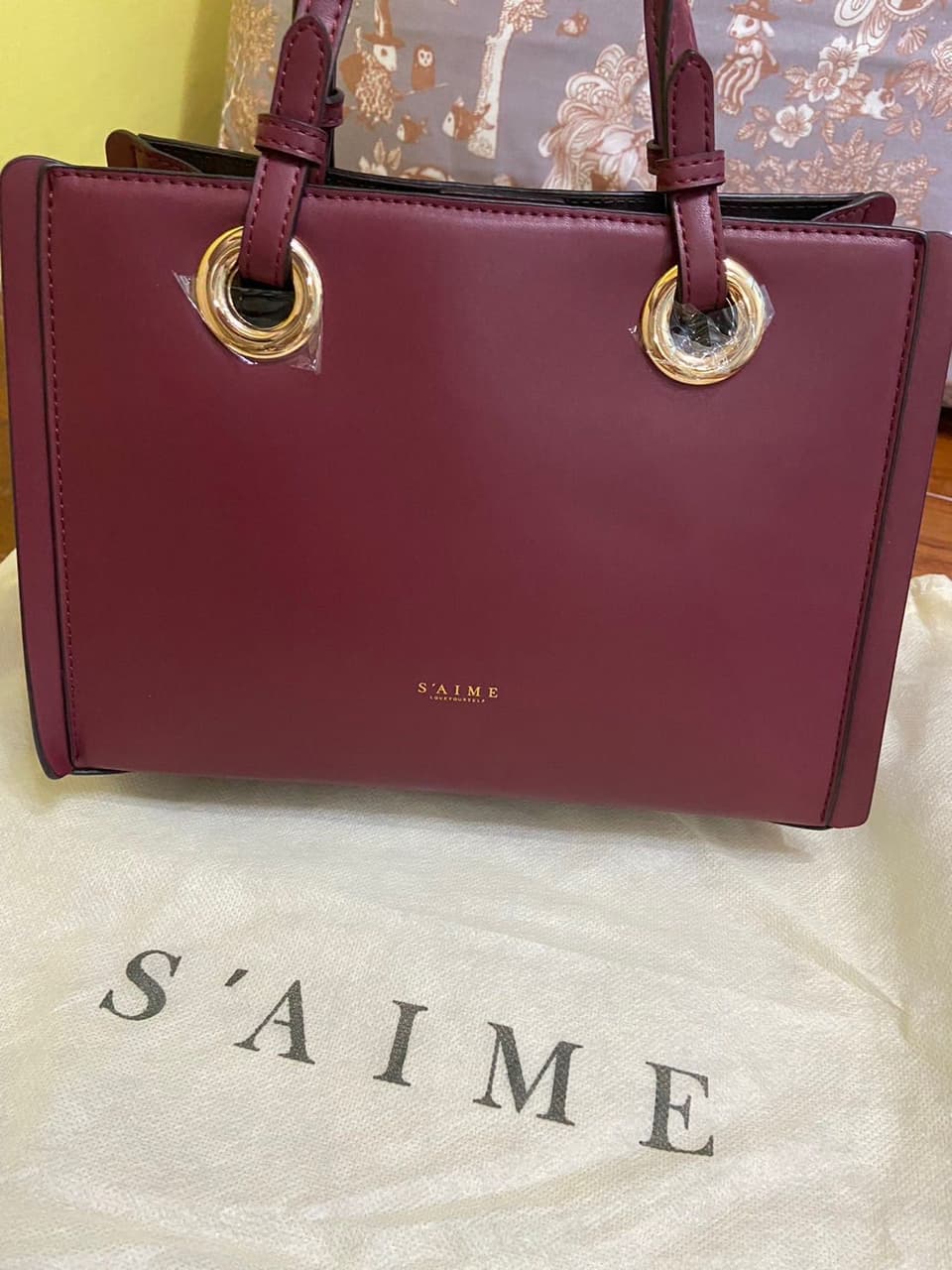 #我要賣 Saime 酒紅色兩用包 - 二手交易板 | Dcard