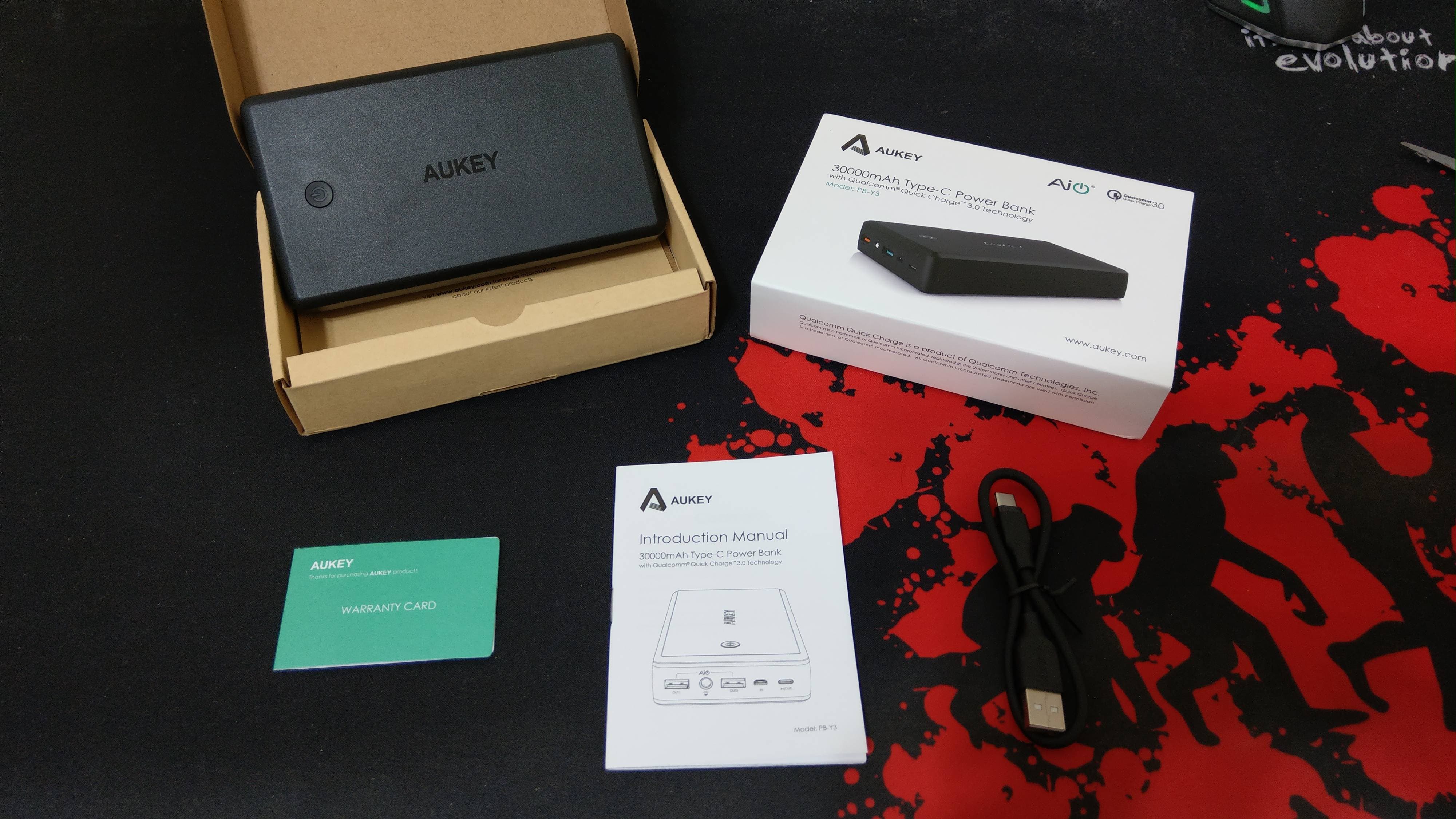 #開箱 Aukey 30000mah QC 3.0 行動電源 - 3C板 | Dcard