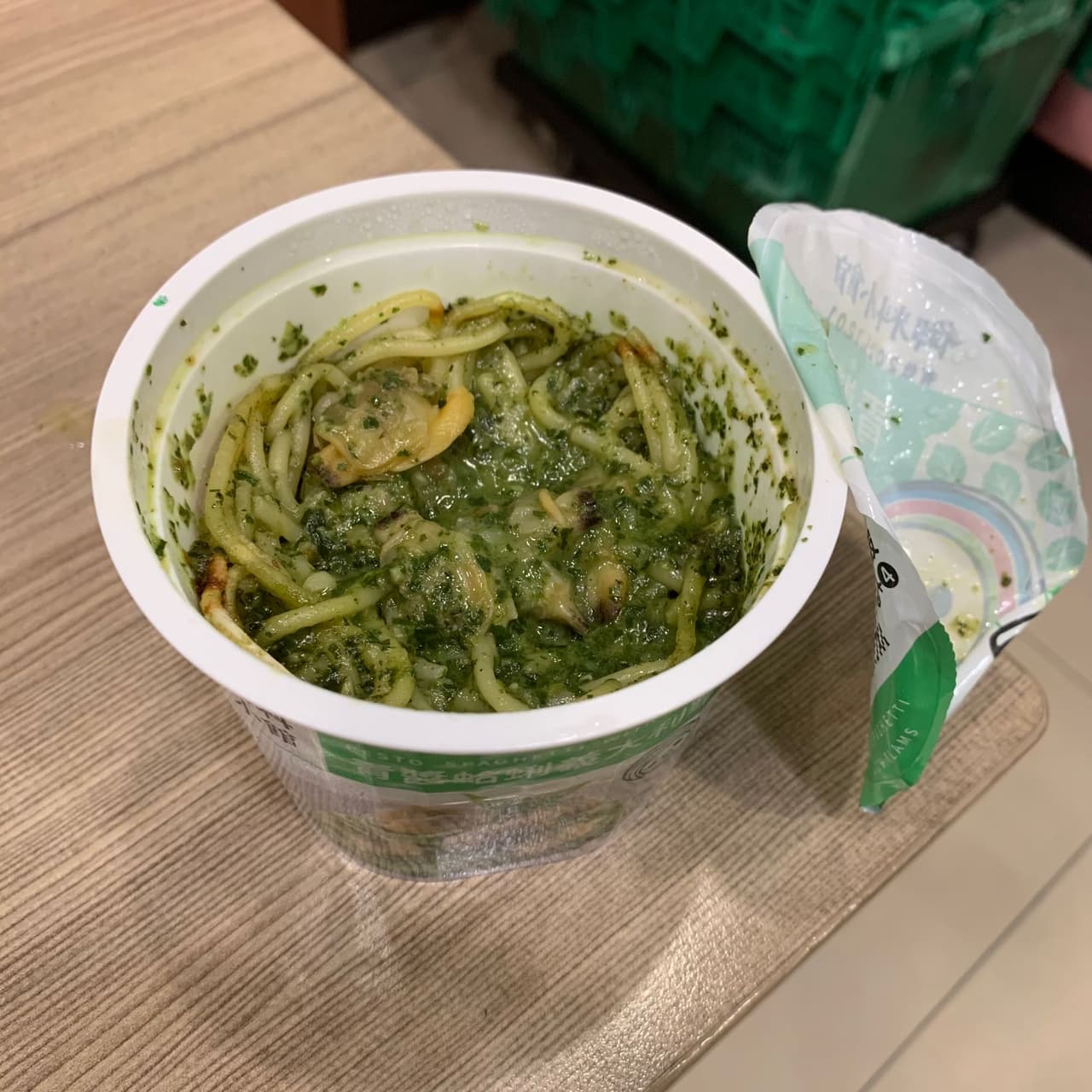 711新品（嗎）青醬蛤蜊義大利麵 - 美食板 | Dcard