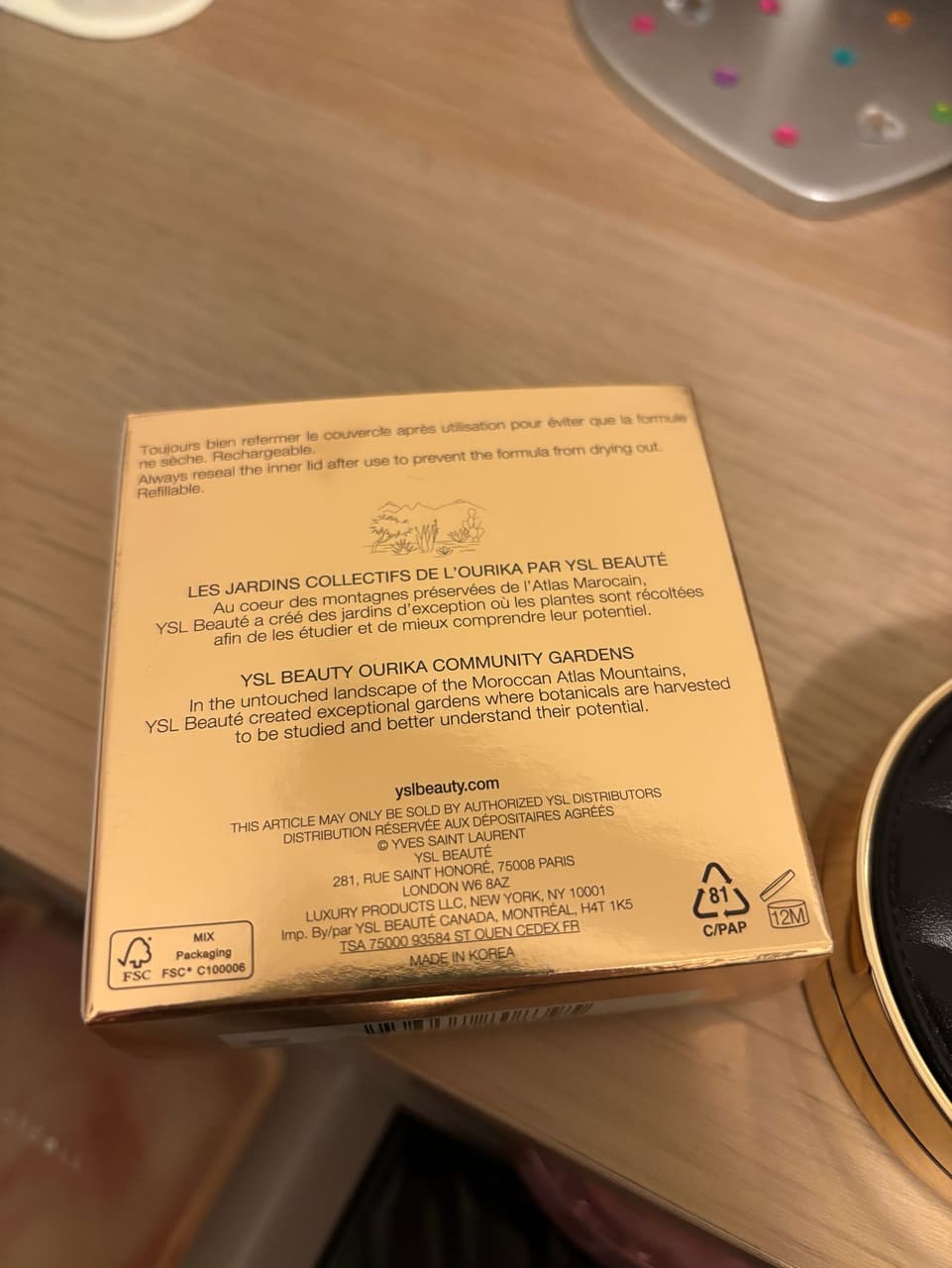 #我要賣 YSL 恆久完美霧光氣墊粉餅 色號N20 - 二手交易板 | Dcard