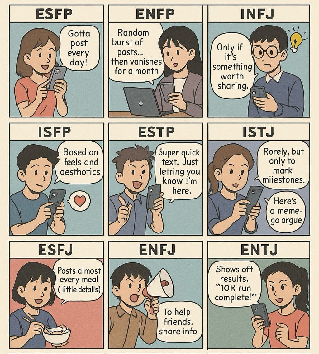 MBTI 在社群網路上的行為模式 - MBTI板 | Dcard